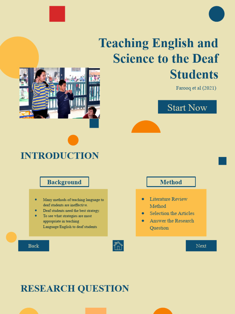 Effective Strategies for Teaching Deaf Students | PDF | Learning ...