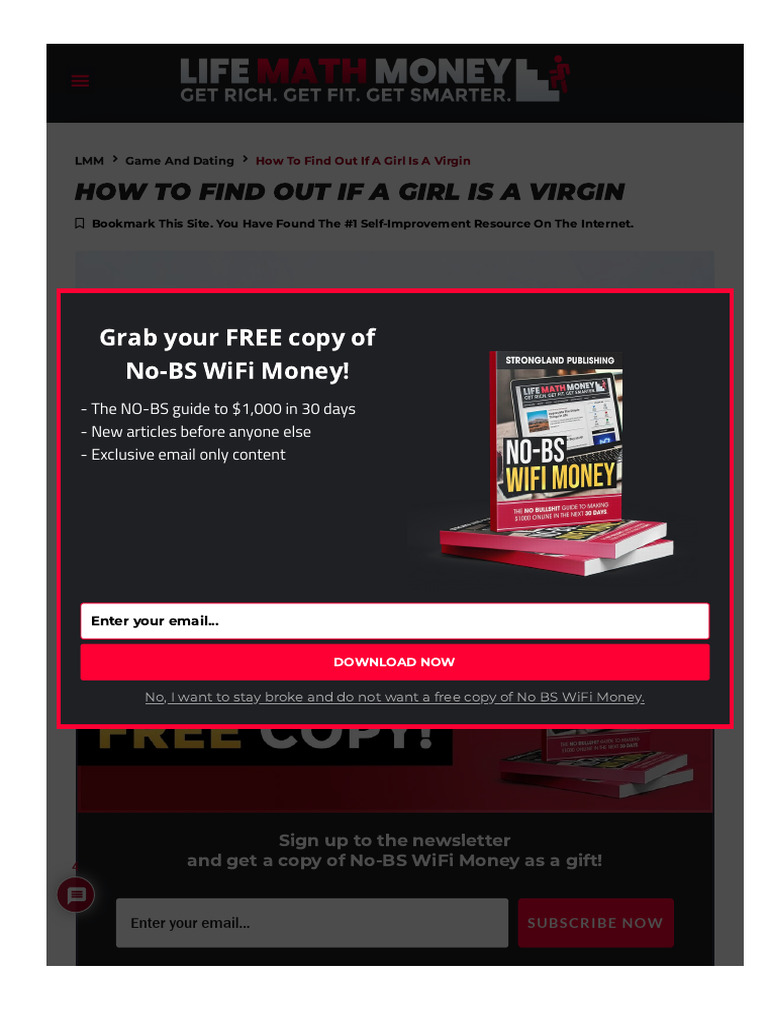 How To Find Out If A Girl Is A Virgin | PDF | Divorce | Virginity