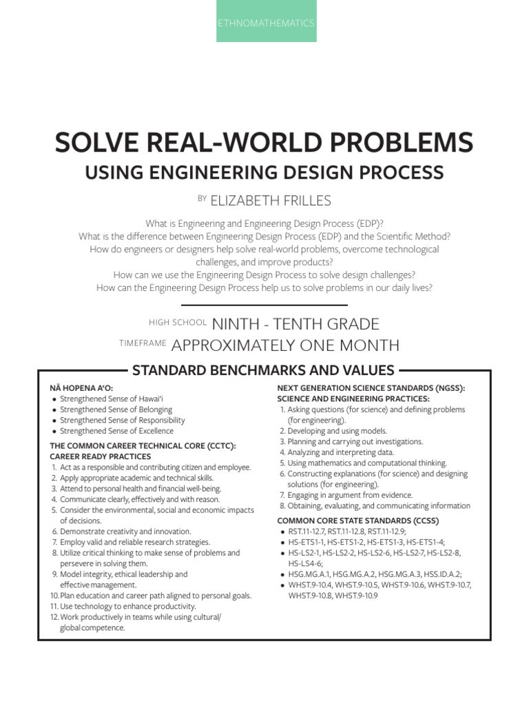Solve-Real-World-Problems-Using-Engineering-Design-Process | PDF | Engineering Design Process ...