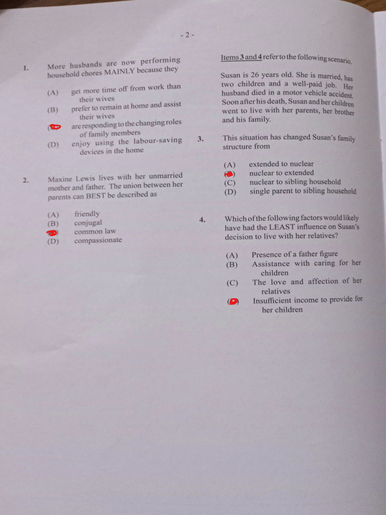 Social Studies May 2024 Paper 1 With Answers | PDF