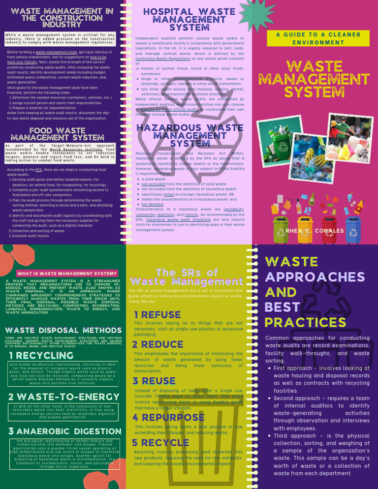 Waste Management System A Guide To A Cleaner Environment | PDF | Waste ...