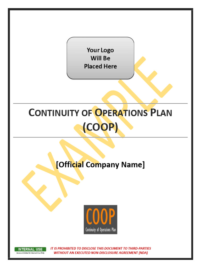 Example Coop Continuity of Operations Program | PDF | Computer Security | Security