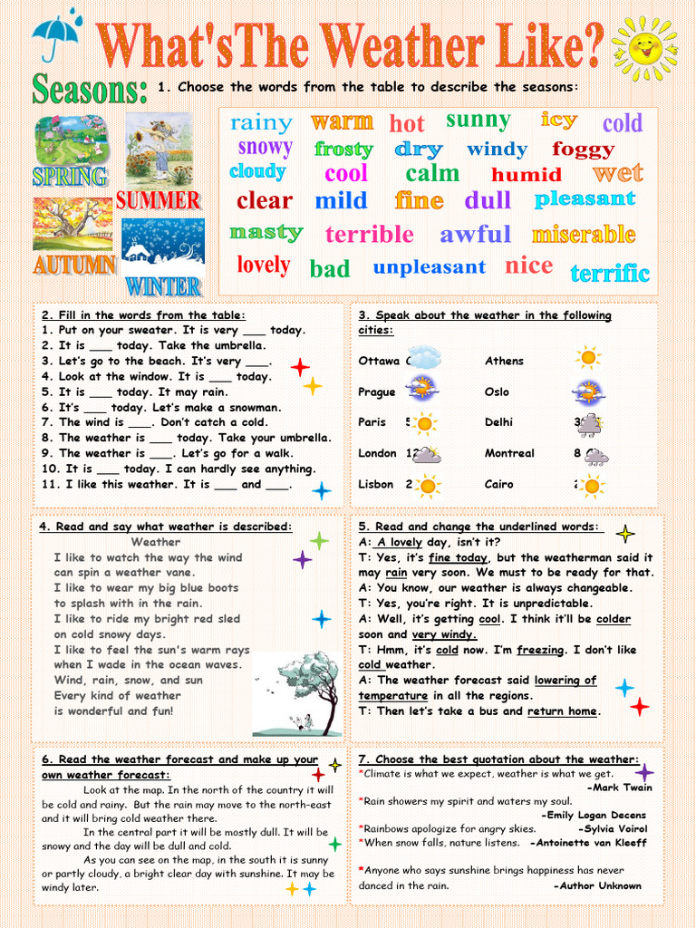 whats-the-weather-like_31785 | PDF | Rain | Weather