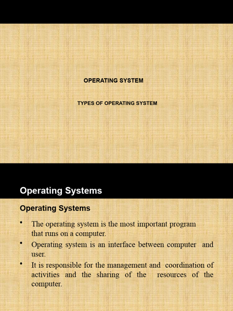 Types of Operating System | PDF | Operating System | Operating System ... Types of Operating System | PDF | Operating System | Operating System ...