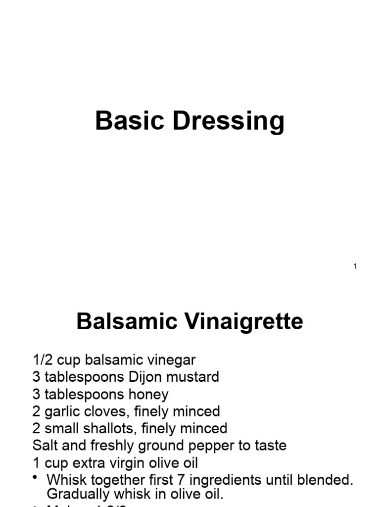 Dressing Knowledge | PDF | Mustard (Condiment) | Salad