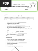 Grade 3 Mathematics Diagnostic Test Form 2021 | PDF | Litre | Length