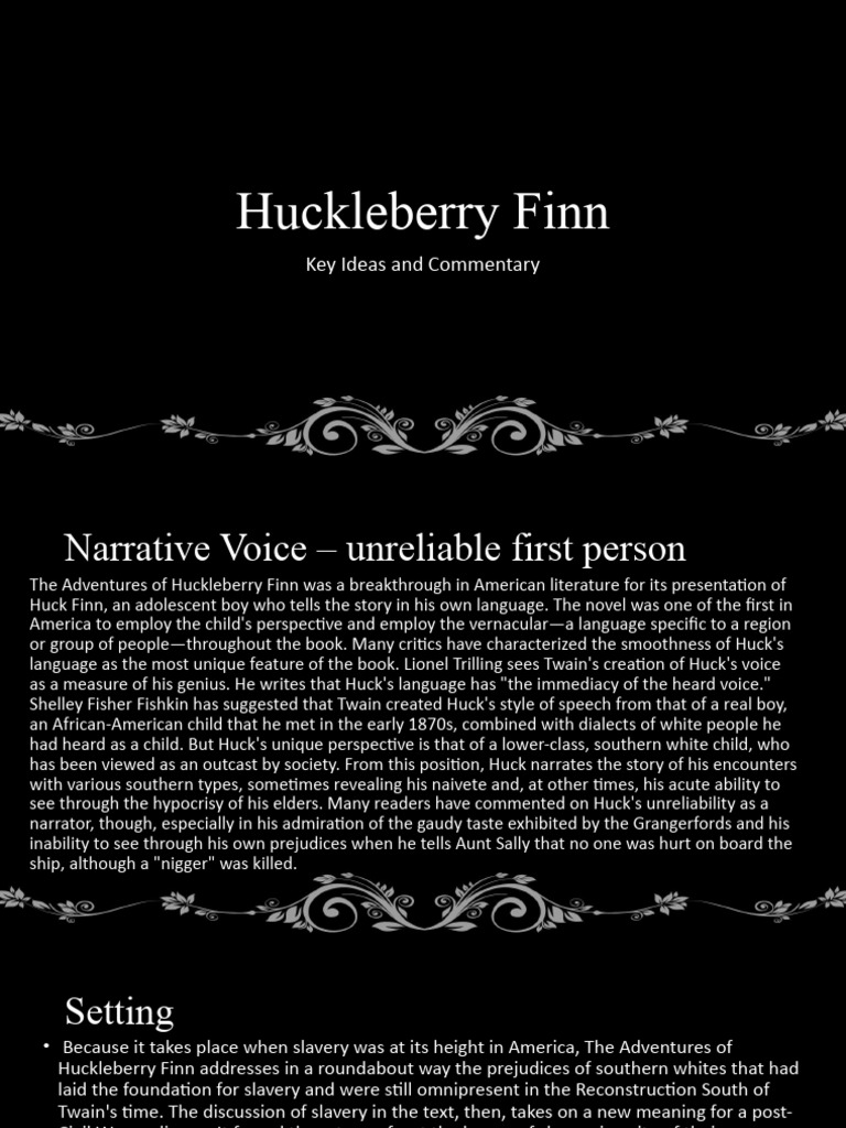 Huckleberry Finn Themes and Ideas | PDF | Huckleberry Finn | Adventures ...