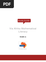 Grade 11 Maths Literacy Formula Sheet | PDF | Area