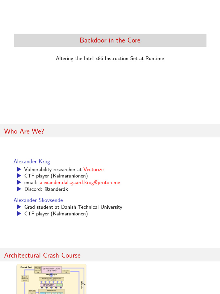 Altering x86 Instruction | PDF | Integrated Circuit | Digital Electronics