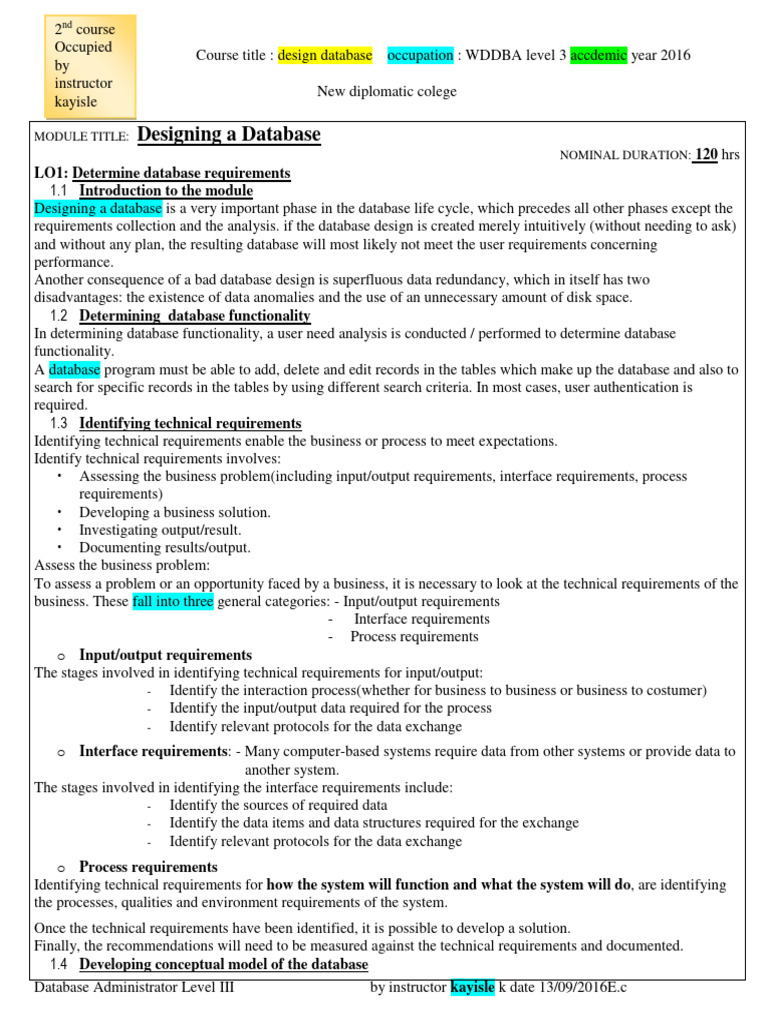 Designing a Database ok | PDF | Relational Database | Database Index Designing a Database ok | PDF | Relational Database | Database Index