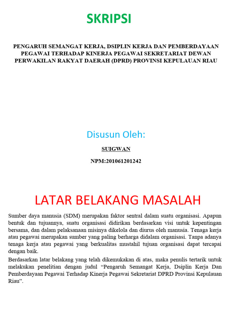 Skripsi | PDF