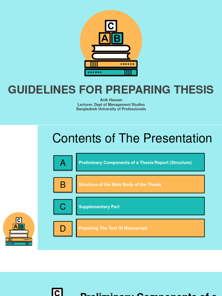 Thesis Preparation Guidelines | PDF | Methodology | Thesis