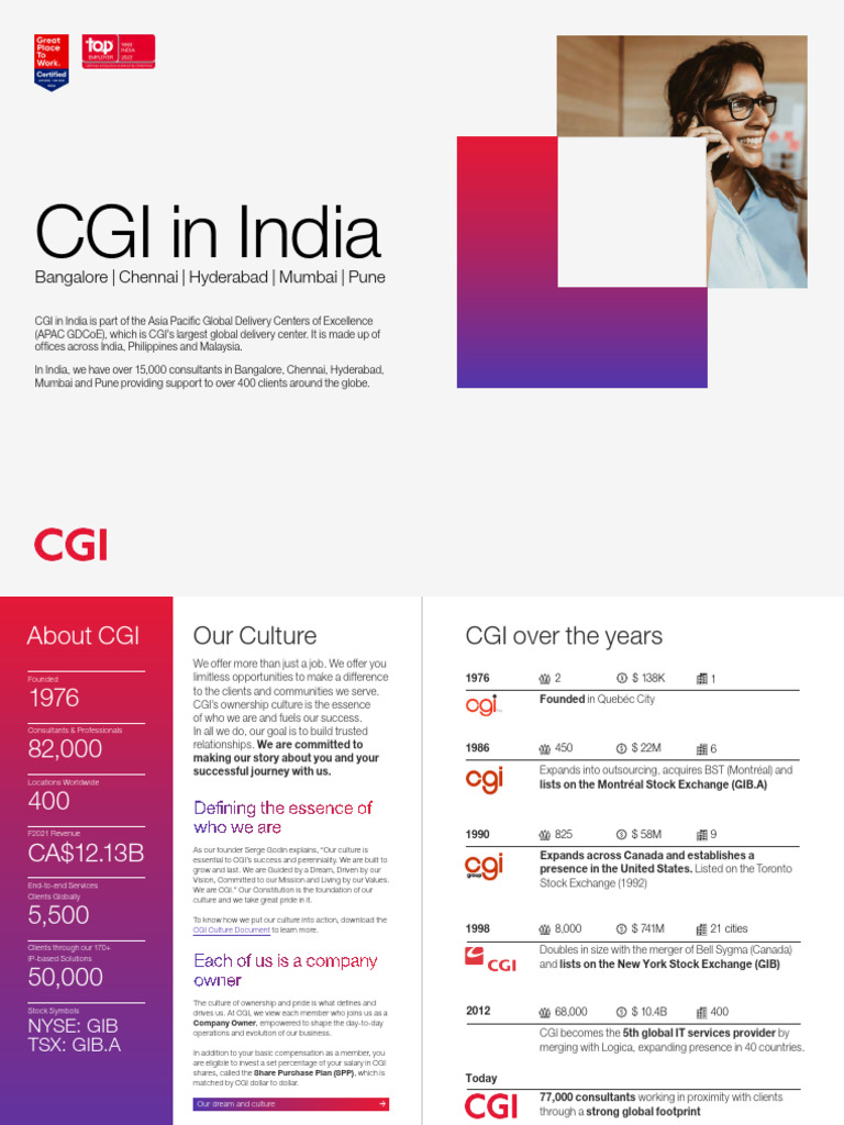CGI Offices and Services in India | PDF | Economies | Business