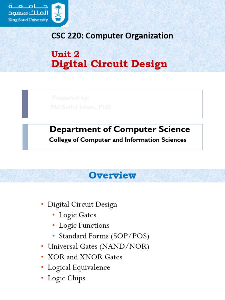 Digital Circuit Design Basics | PDF | Logic Gate | Mathematics