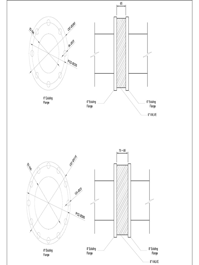 DN150 - 200 Flange Dimension | PDF