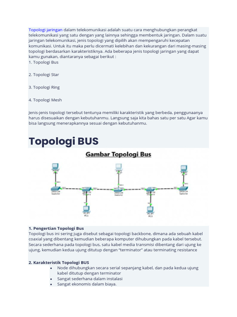 Topologi Jaringan | PDF