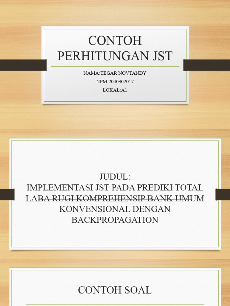 Contoh Perhitungan JST | PDF