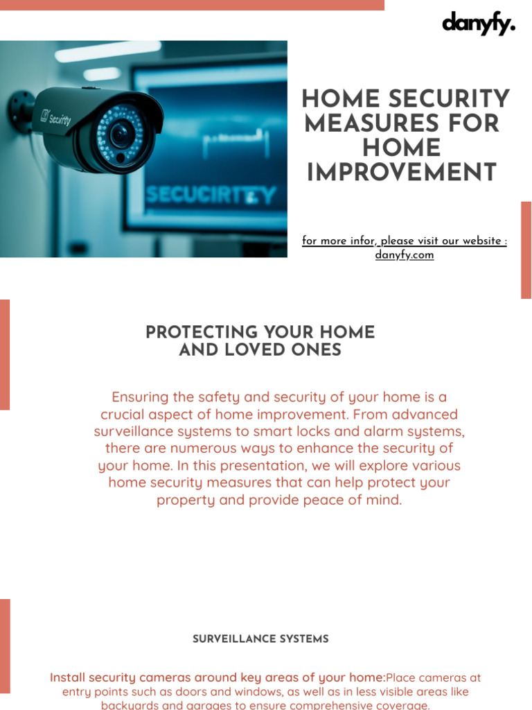 Home Security Measures For Home Improvement | PDF | Security Alarm | Smartphone