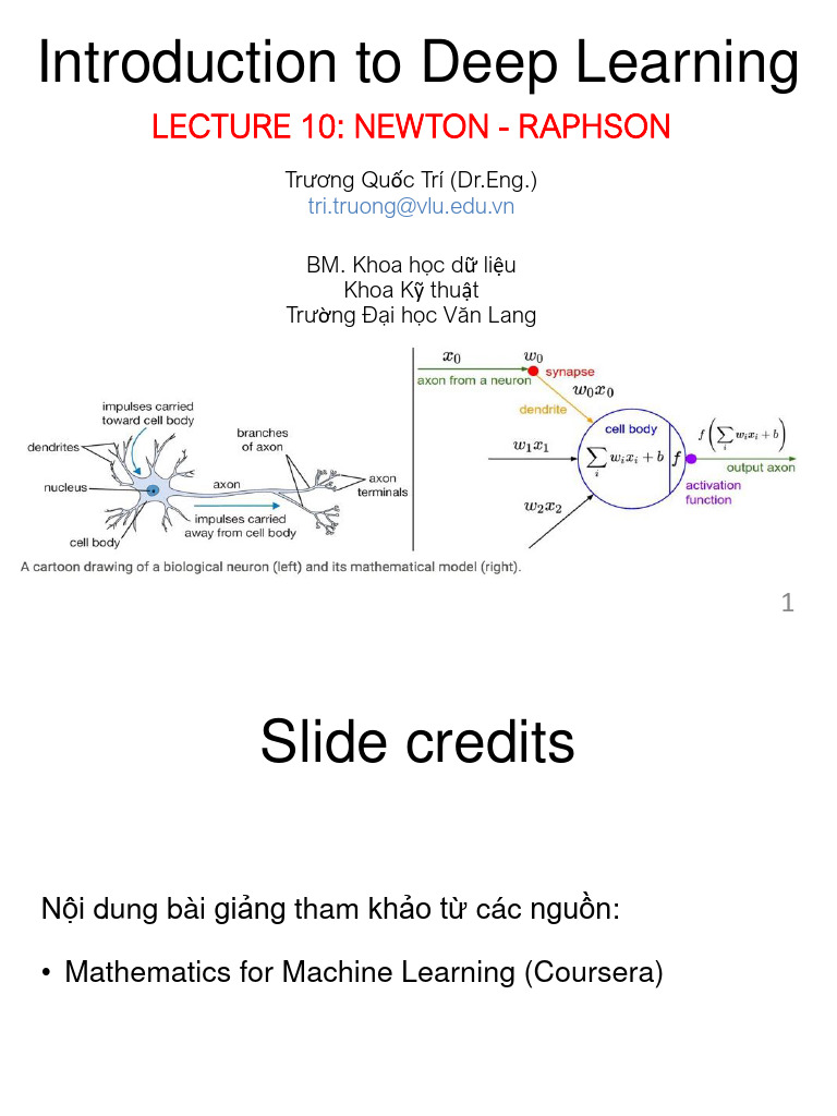 Lecture 10: Newton - Raphson: Introduction To Deep Learning | PDF | Mathematics | Algorithms And ...