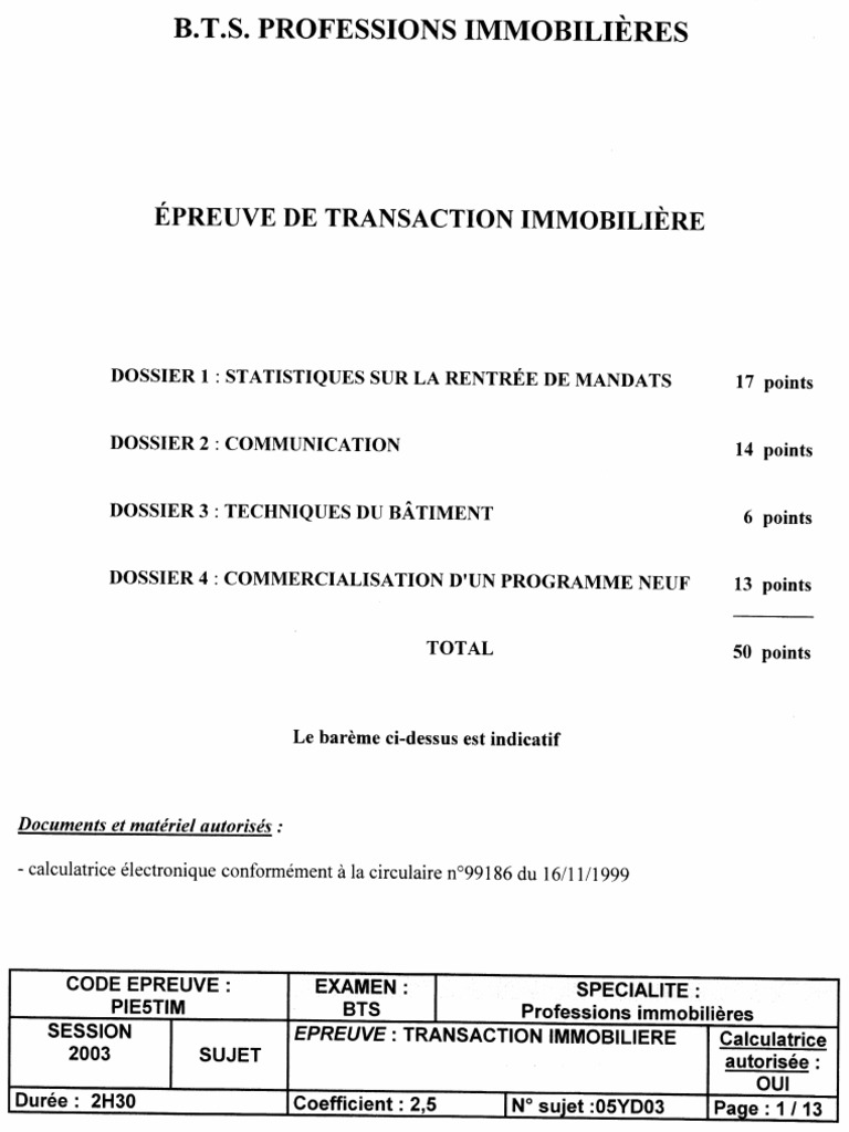 BTS PI Transaction 2003 | PDF