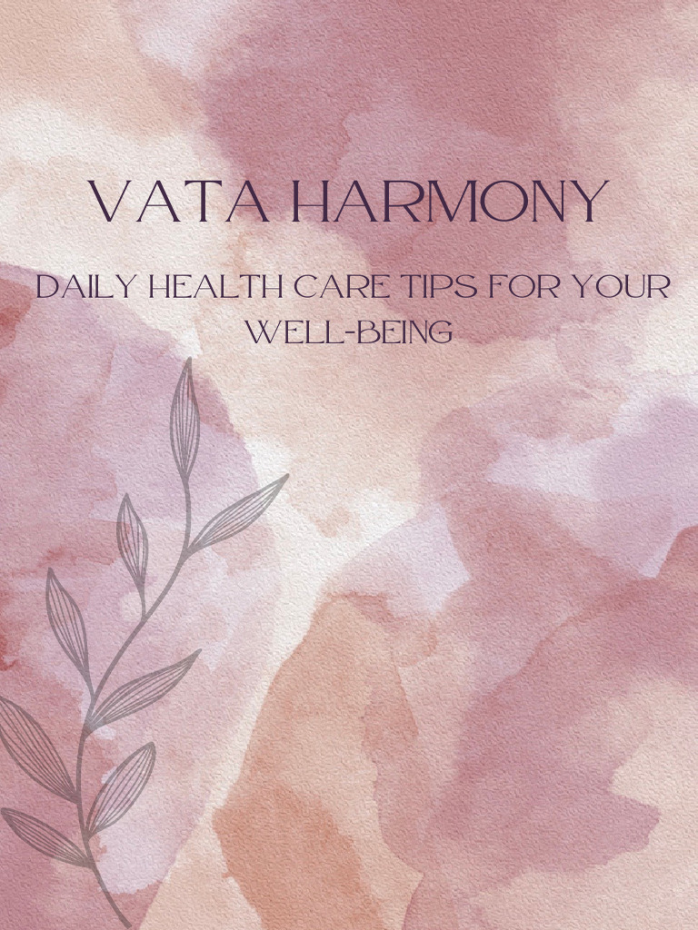 Vata Final Book | PDF | Ayurveda | Meditation