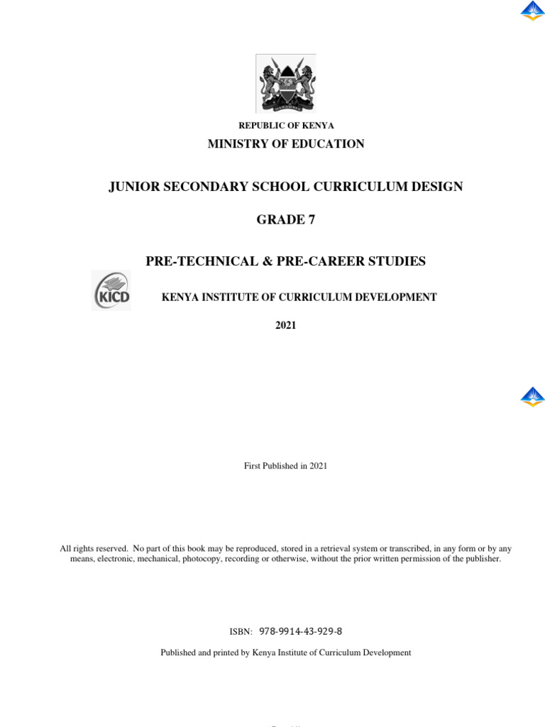 Grade 7 Pre-Technical Curriculum Design | PDF | Learning | Curriculum