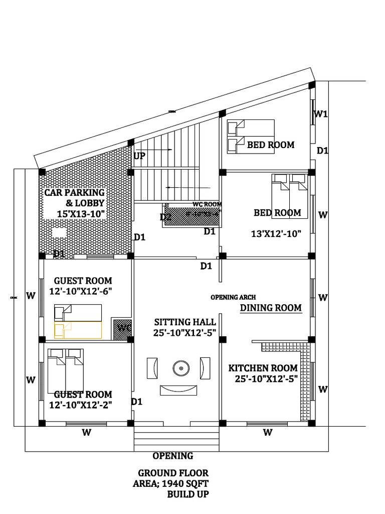 Residential Building Plan GF | PDF