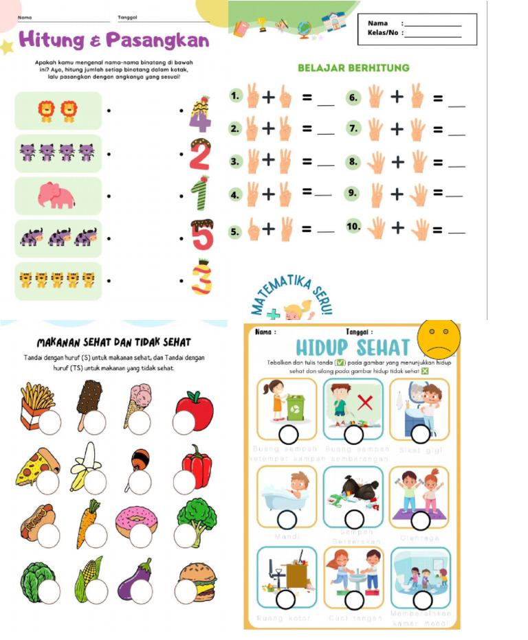 Latihan TK Paud | PDF