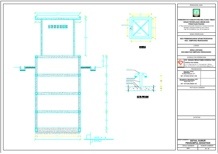 19 - Detail Sumur Pengumpul Eksisting | PDF