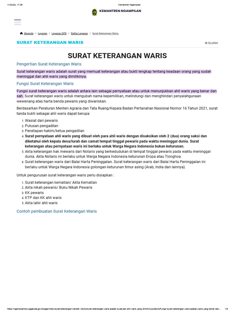 CONTOH SKW | PDF