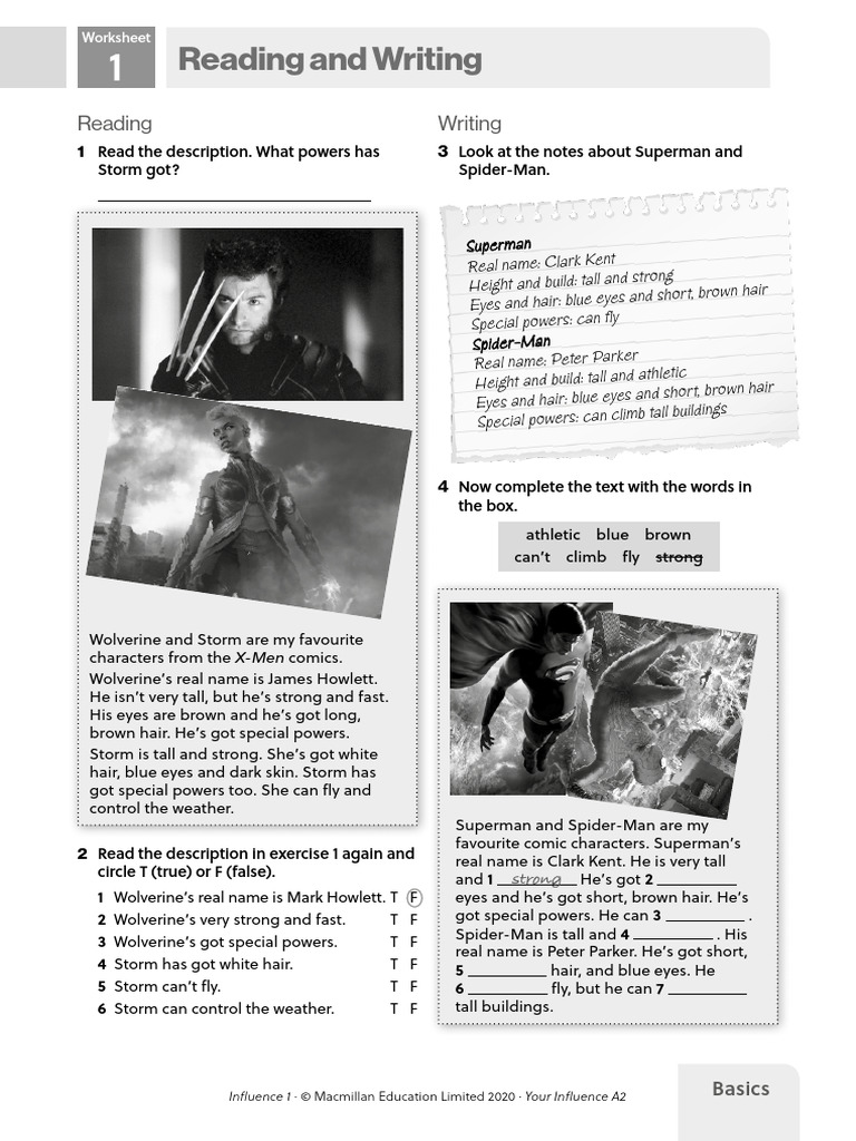 L1 A2 Basics Reading and Writing | PDF
