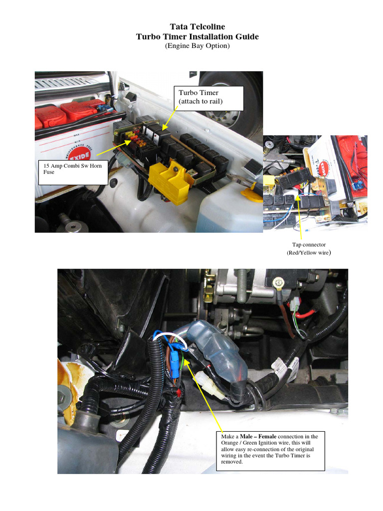 Turbo Install - Eng Bay Pic Guide | PDF | Land Vehicles | Manufactured ...