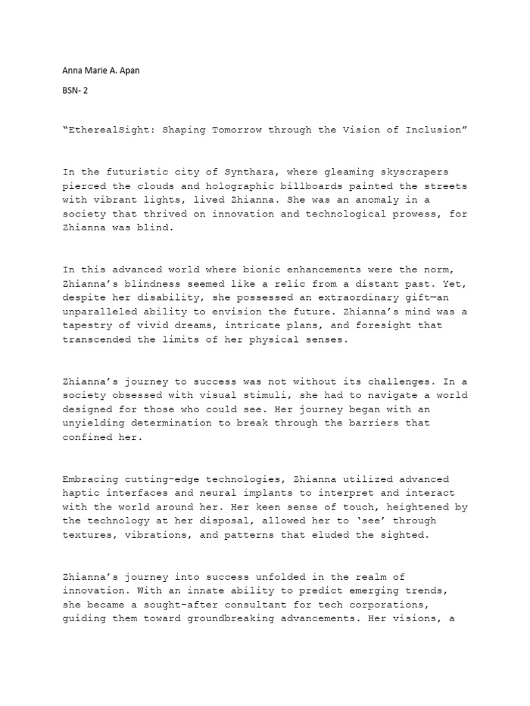 ANNA MARIE APAN | PDF | Visual Perception | Senses