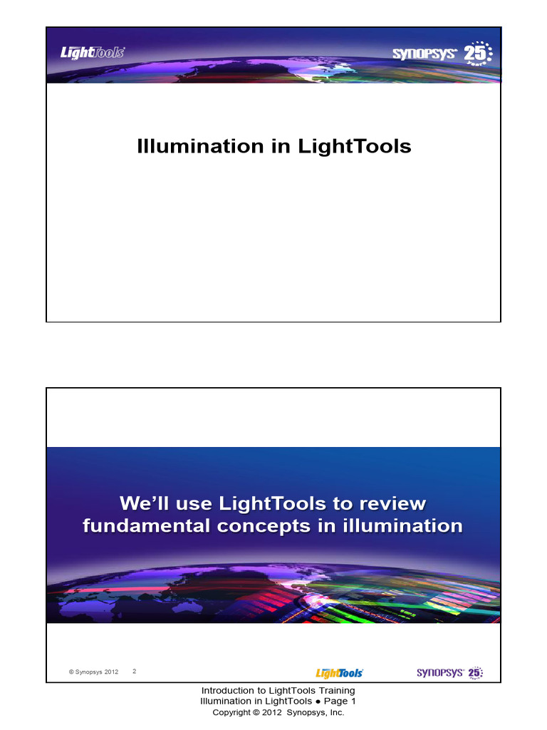 Illumination in Lighttools | PDF | Optics | Lighting