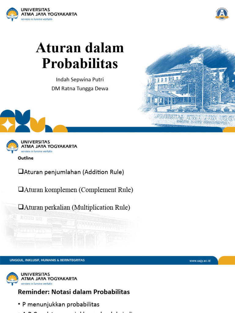 Aturan Probabilitas | PDF | Probability | Probability And Statistics