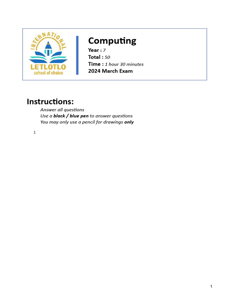 Year 7 Computing Memo Download Free Pdf Password Cyberspace 