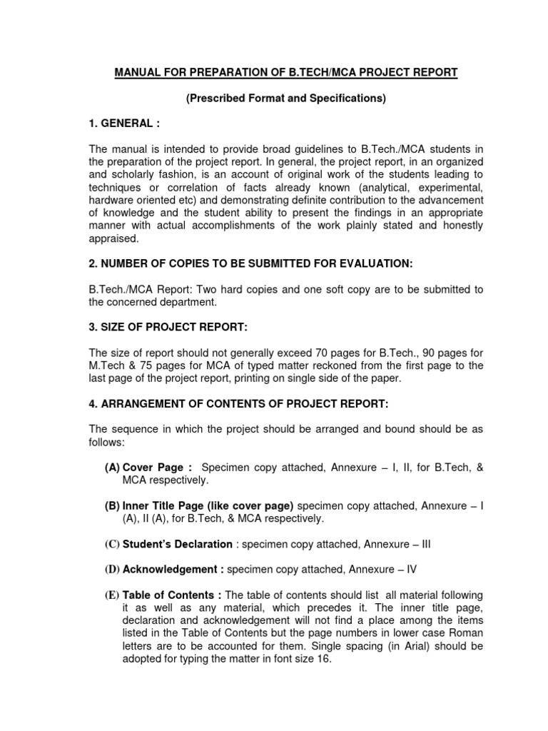 New Project Report Format - 2022-23 Annexure | PDF | Written ...
