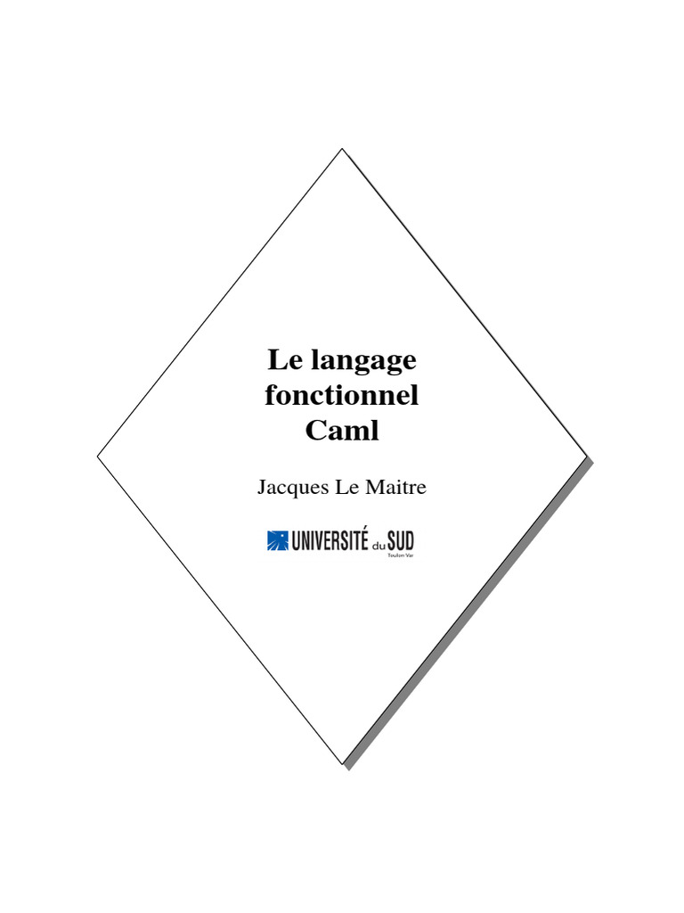 Introduction au langage fonctionnel Caml | PDF | Programmation ...