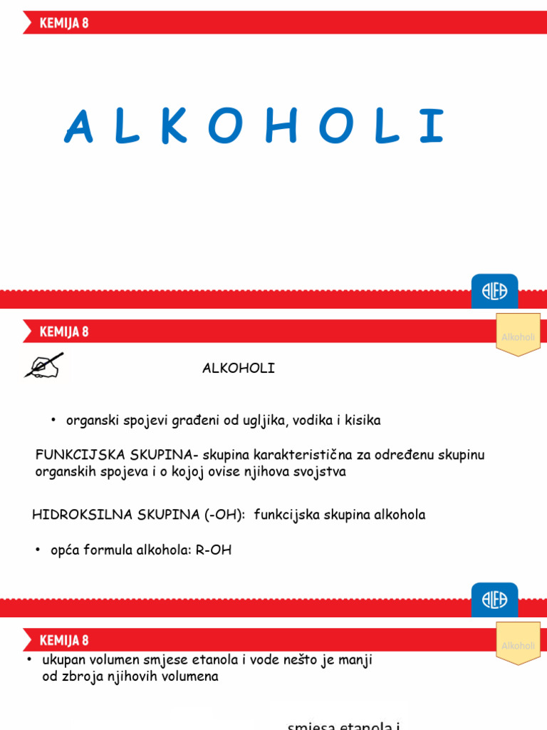 Alkoholi (5 Sati) | PDF
