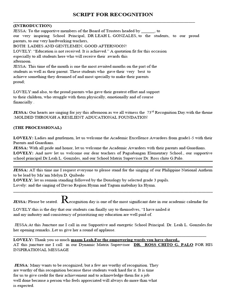 Script Moving Up and Graduation | PDF | Lifestyle