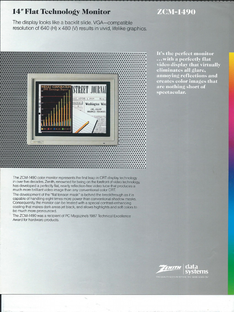 Zenith ZCM 1490monitor | PDF