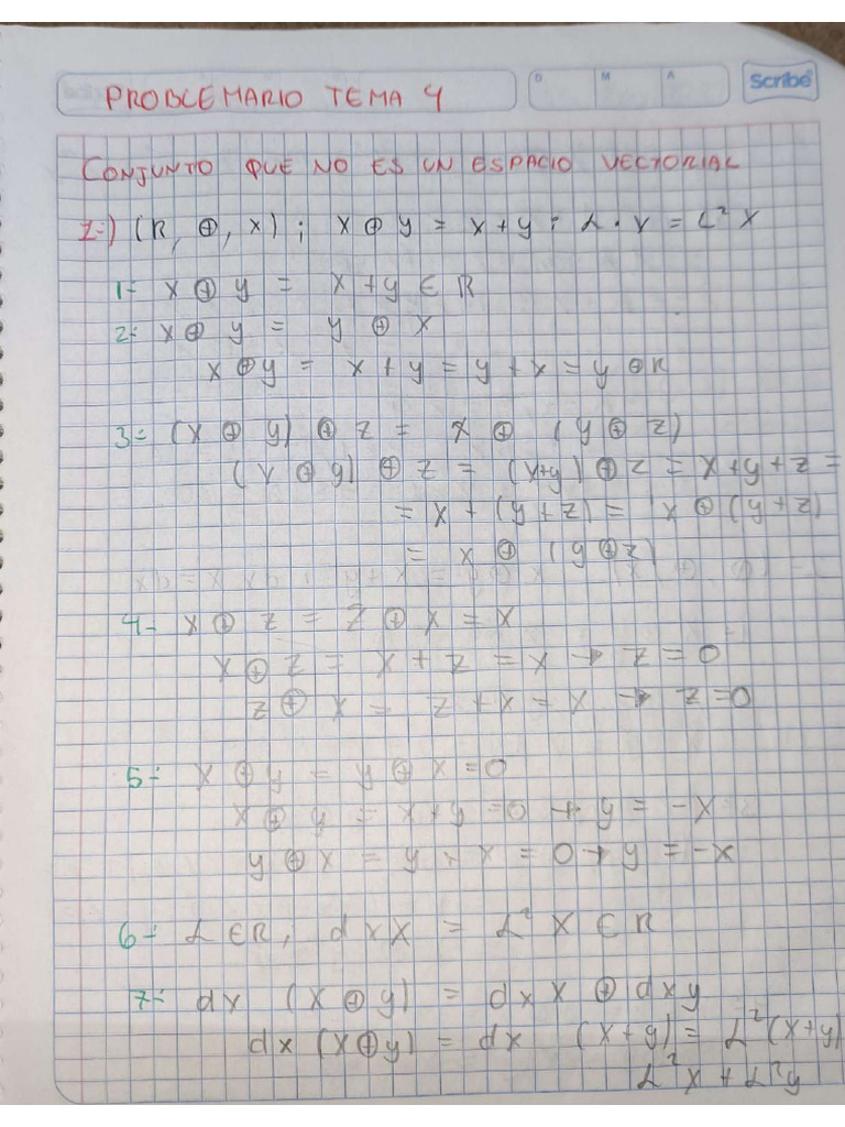 Álgebra lineal-Tema 4 | PDF