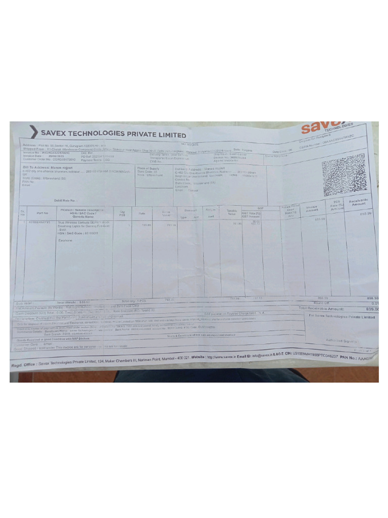 airpods invoice | PDF