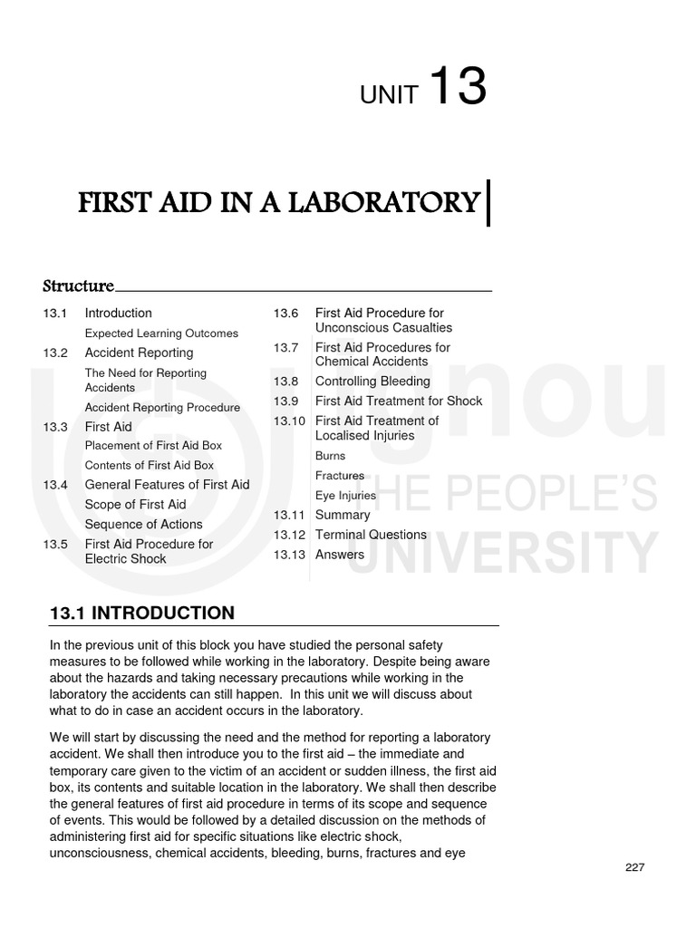 Unit 13 | Download Free PDF | First Aid | Cardiopulmonary Resuscitation