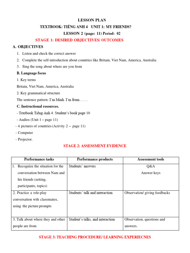 Lesson Plan Mau | PDF | Lesson Plan | Behavior Modification