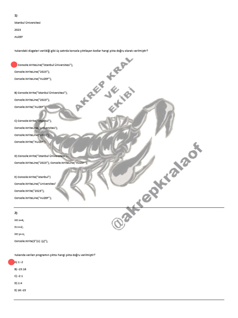 C+ Programlama Vize 2023 - Kopyası (1udjudjududud | PDF