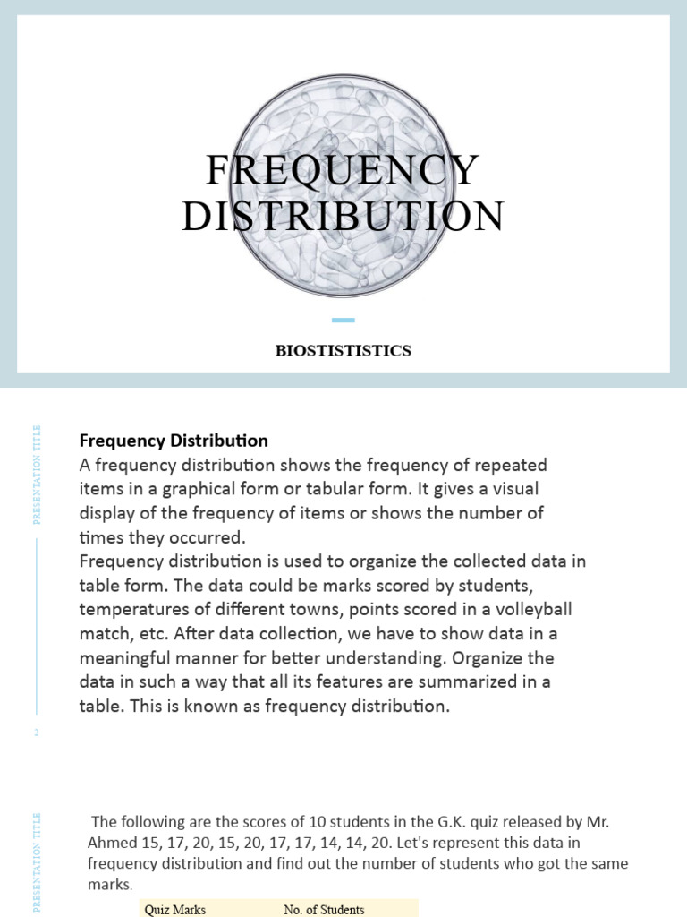 Understanding Frequency Distribution Tables | PDF | Probability ...