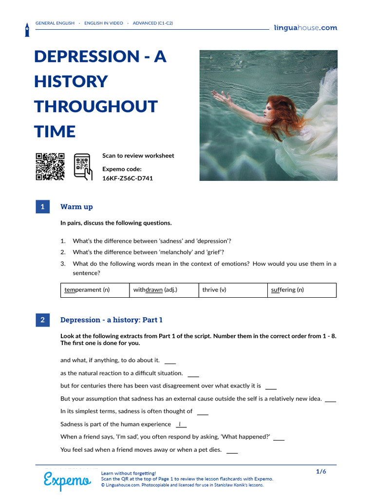 Understanding Depression Through History | PDF | Emotions | Psychology