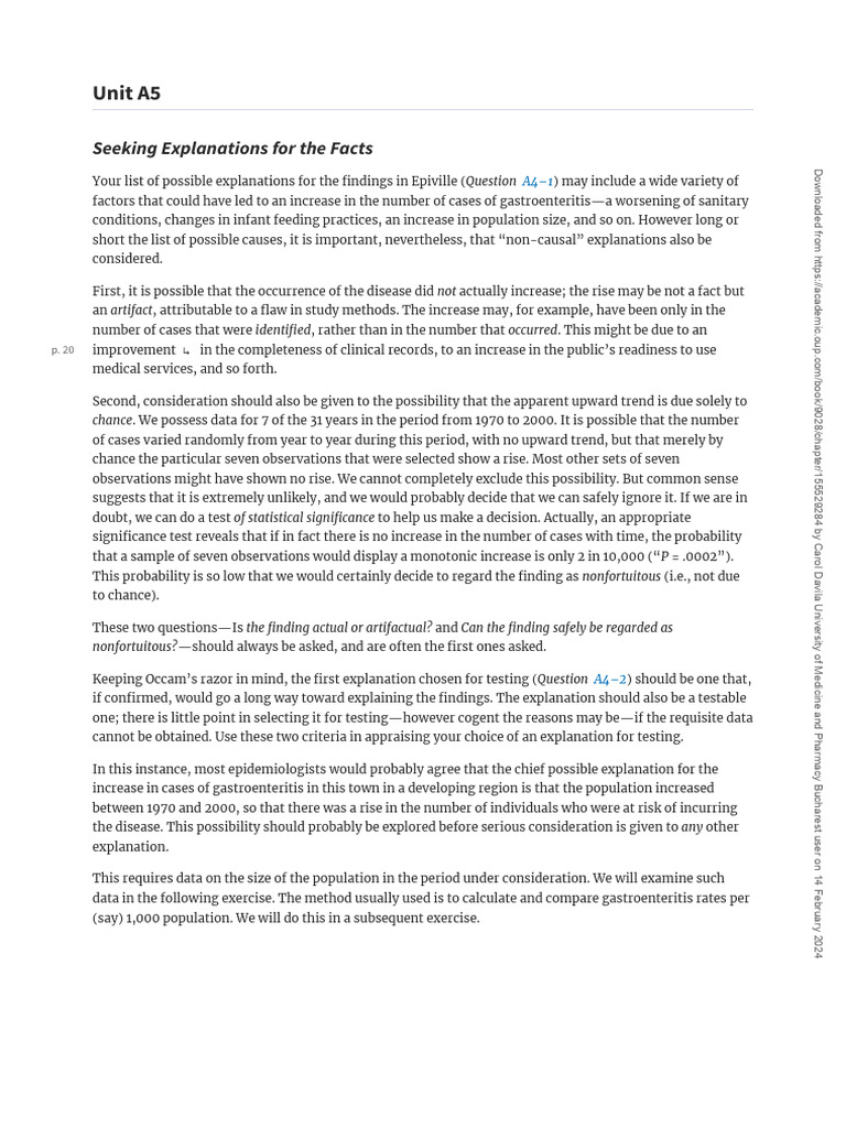 Section A Basic Concepts and Procedures A5-A9 | PDF | Hypothesis ...