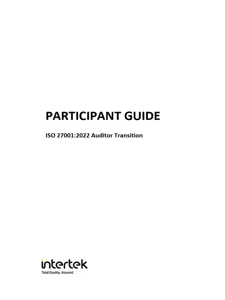 I17AMER 27001 2022 Auditor Transition PG V1 Nov 2022 | PDF | Information Security | Computer ...